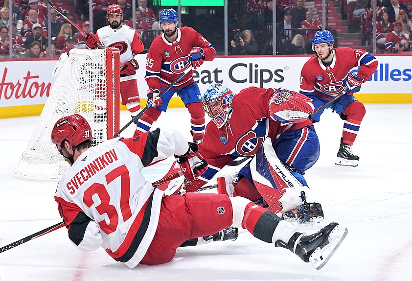 Hurricanes grab 3-2 series edge against Canadiens with another OT win ...