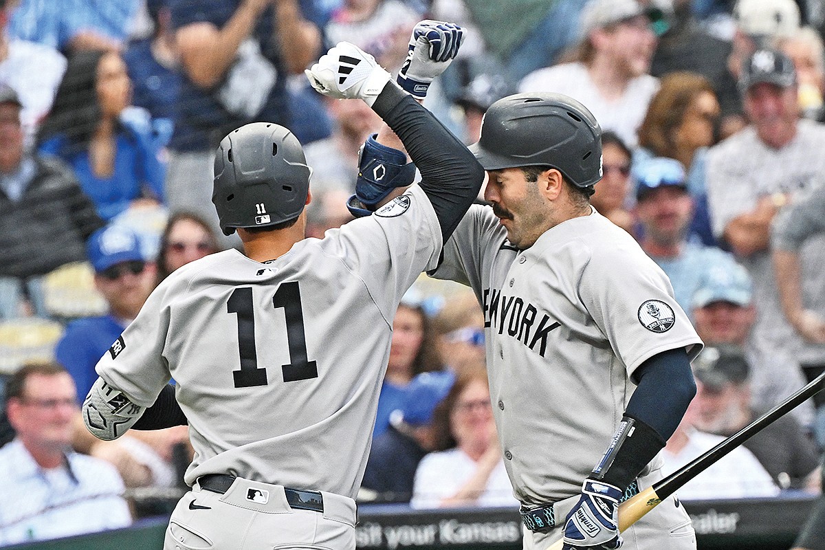 Yankees bash six homers, 22 hits in 15-1 rout of Royals | Jefferson ...