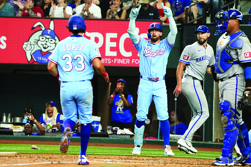 Rangers cruise past Royals to capture three-game series sweep ...
