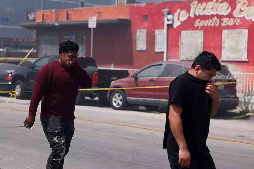 Health concerns mount as Boyle Heights warehouse fire continues to burn ...