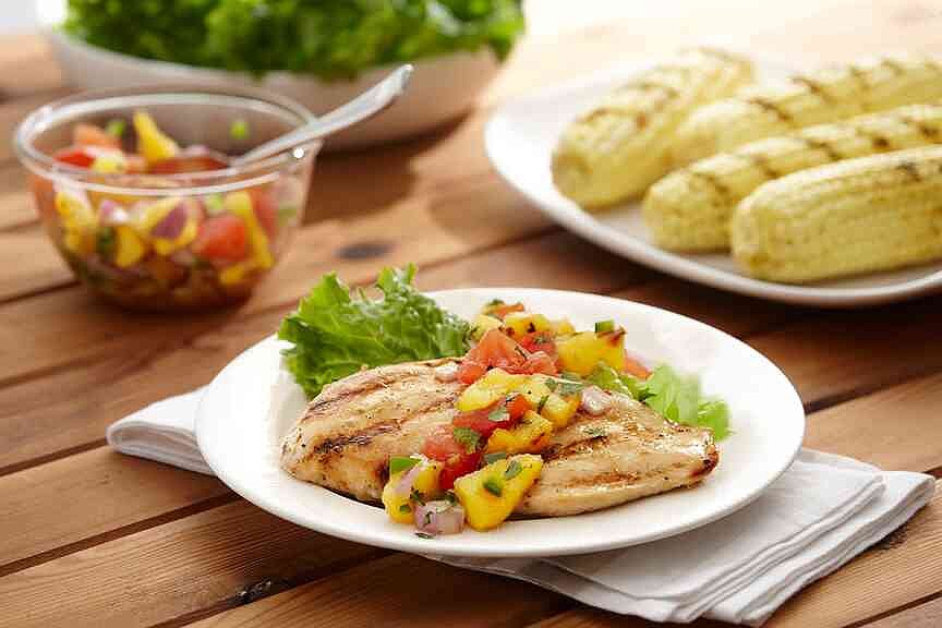 Grilled chicken with pineapple salsa perfect for summer cookouts ...